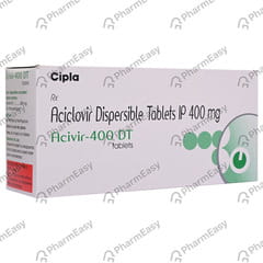 Acivir Dt 400 MG Tablet (10): Uses, Side Effects, Price & Dosage ...
