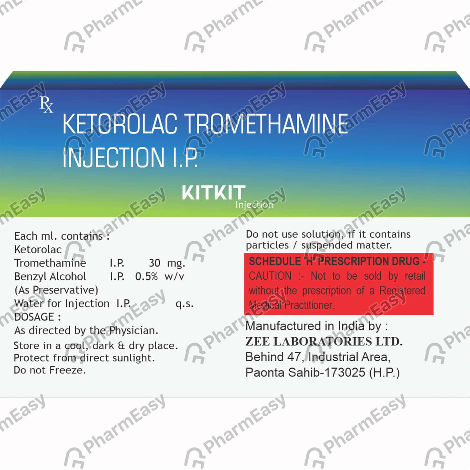 Buy Kitkit 30 MG/ML Injection (1) Online at Flat 15% OFF | PharmEasy