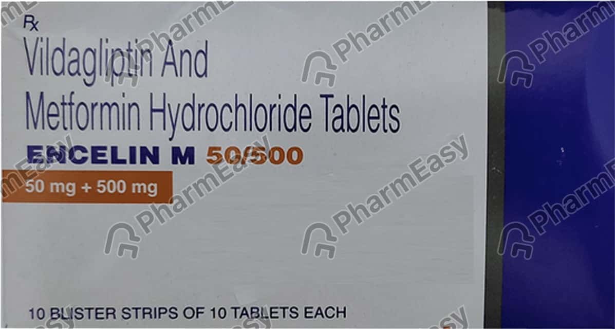 Encelin M 50/500mg Strip Of 10 Tablets: Uses, Side Effects, Price ...
