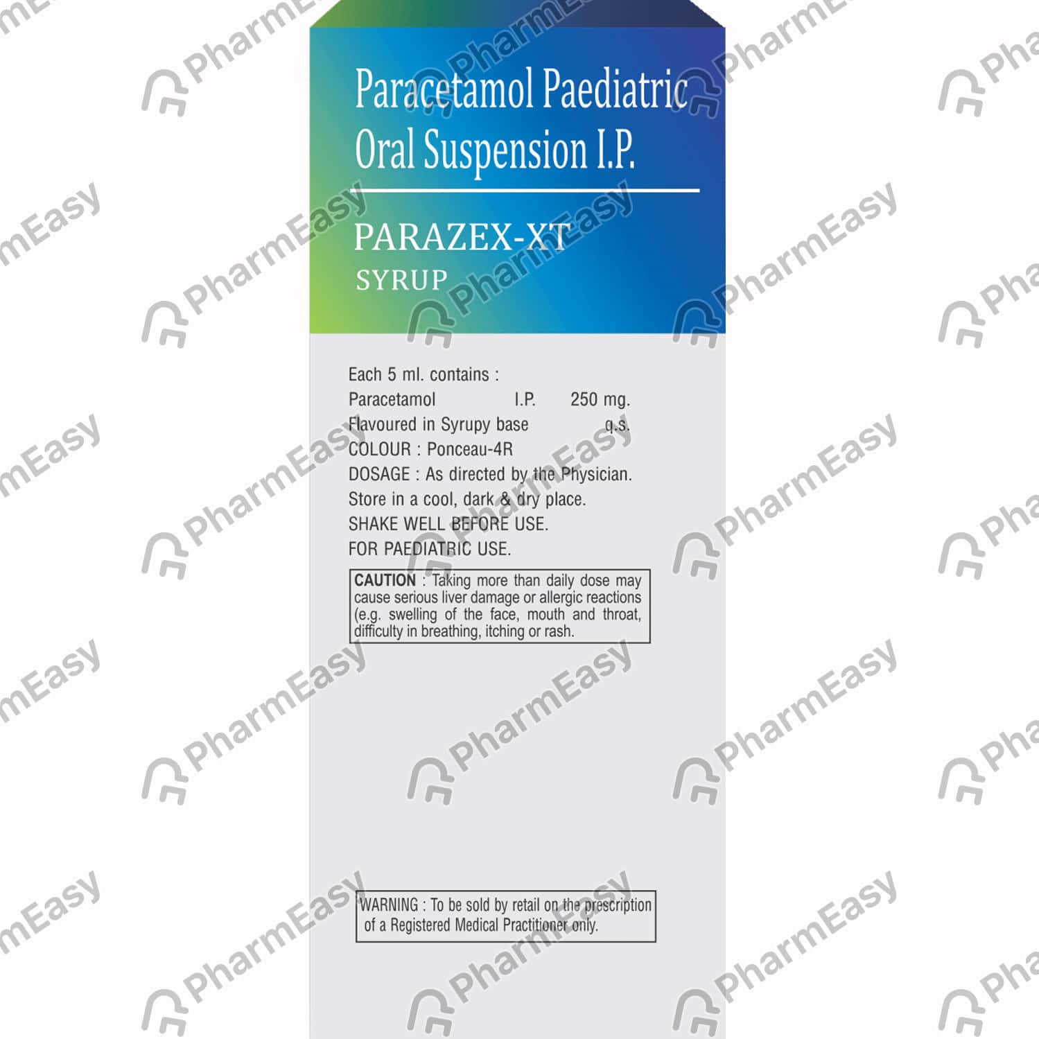 Buy Parazex Xt 250 MG/5ML Syrup (60) Online at Flat 15% OFF | PharmEasy
