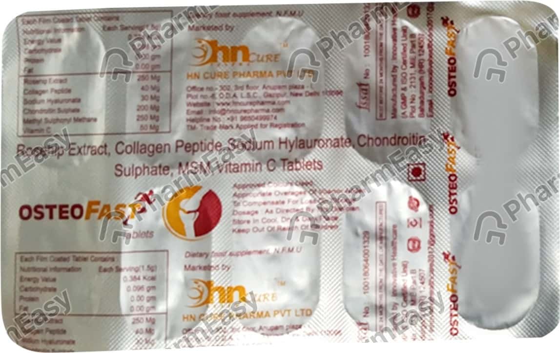 Buy Osteofast Strip Of 10 Tablets Online at Flat 15% OFF | PharmEasy