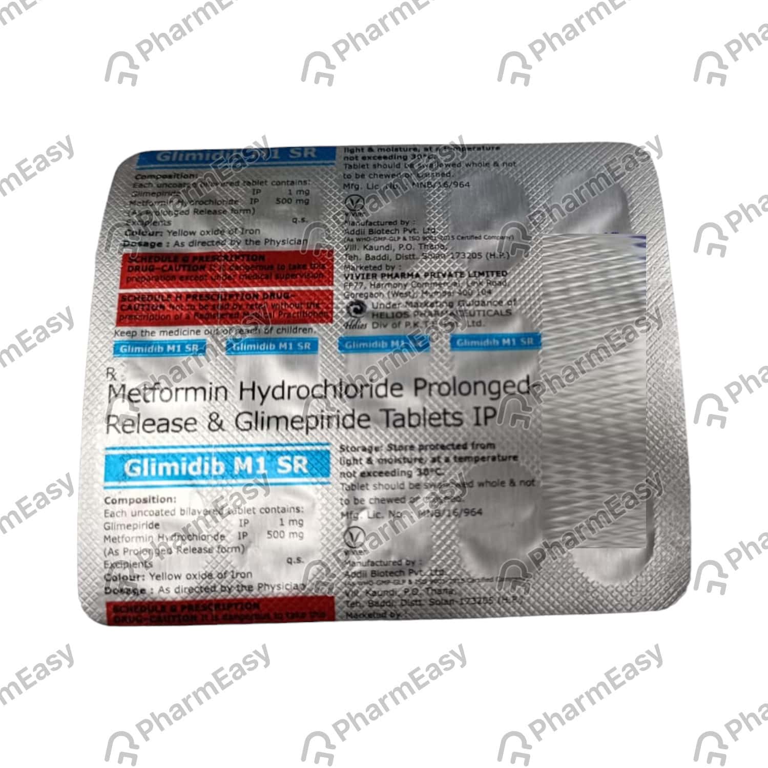 Glimidib M 1mg Sr Strip Of 15 Tablets: Uses, Side Effects, Price ...