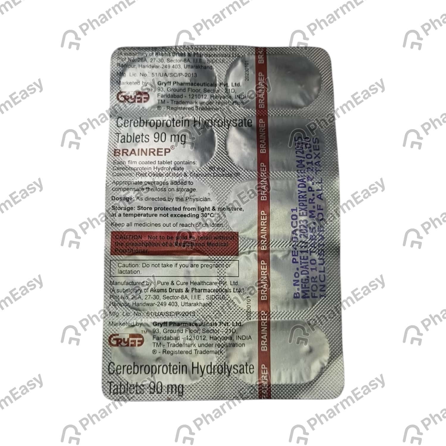 Buy Brainrep 90 MG Tablet (10) Online at Flat 15% OFF | PharmEasy