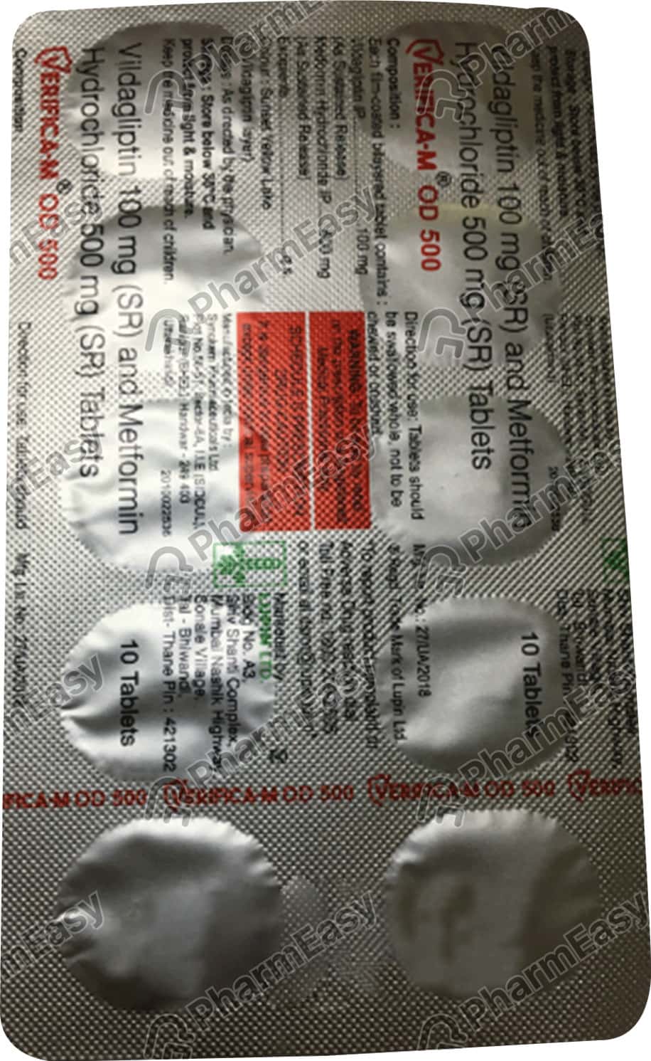 Verifica M Od 500mg Strip Of 10 Tablets: Uses, Side Effects, Price ...
