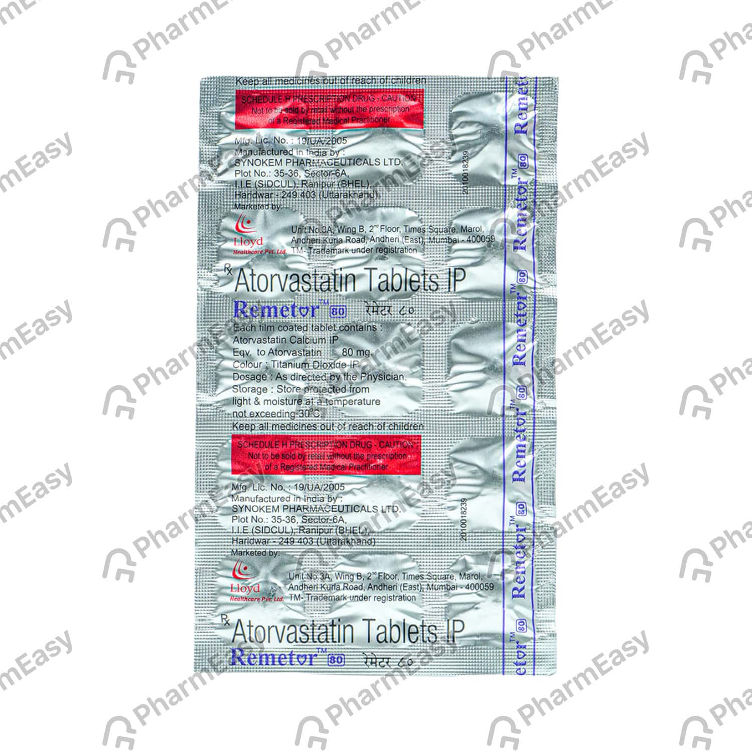 Remetor 80 MG Tablet (15): Uses, Side Effects, Price & Dosage | PharmEasy