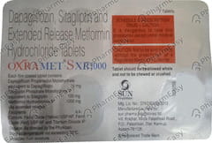 Oxramet S XR 1000 Tablet: Uses, Side-effects, Price, Dosage & More Info ...