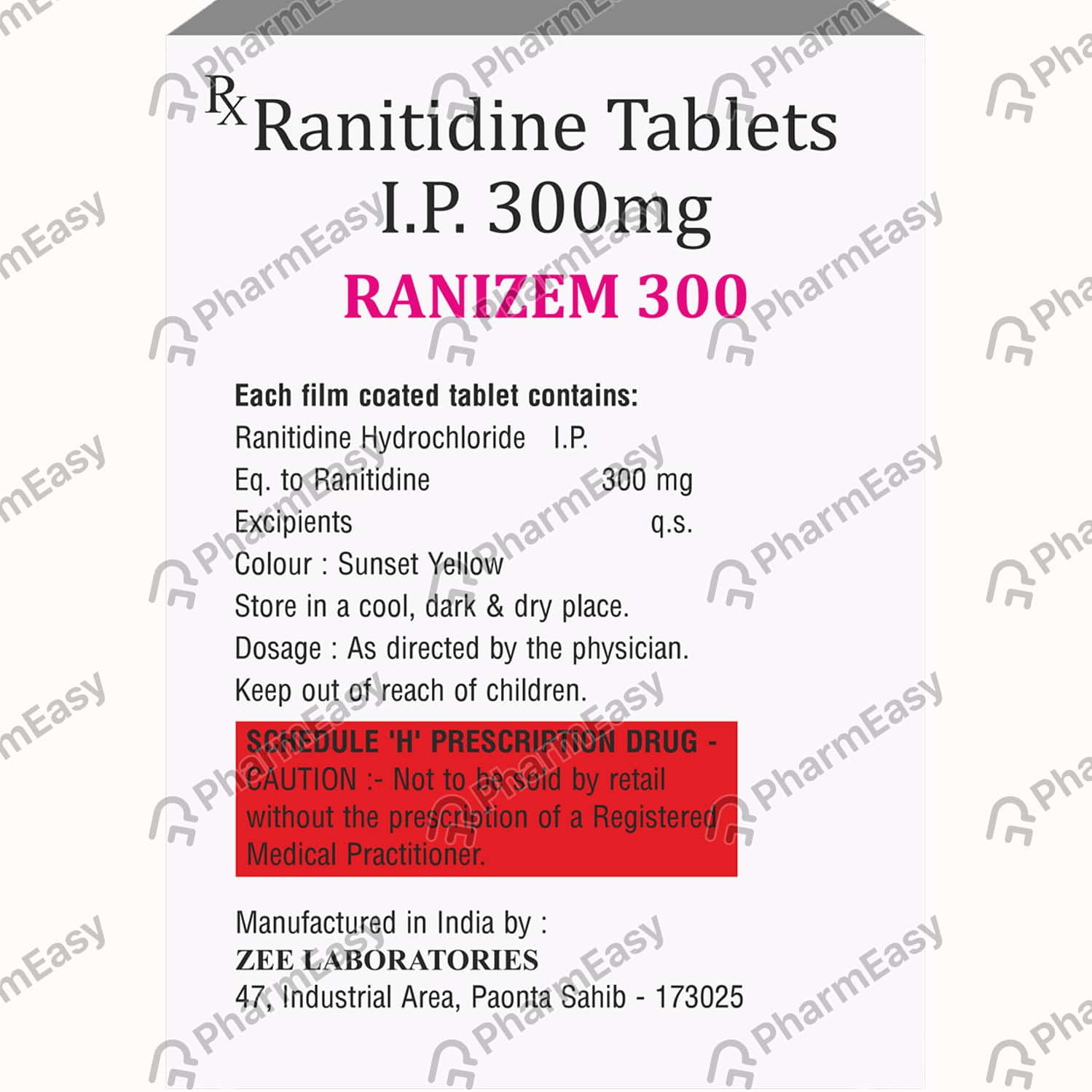 Buy Ranizem 300 MG Tablet (10) Online at Flat 15% OFF | PharmEasy
