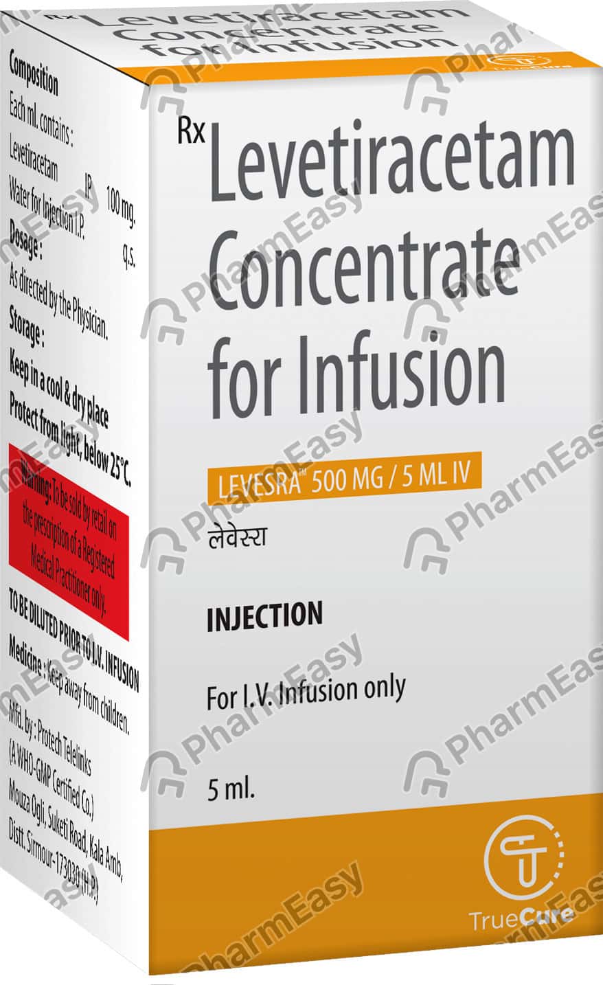 Levesra 100 MG/ML Injection (5): Uses, Side Effects, Price & Dosage ...