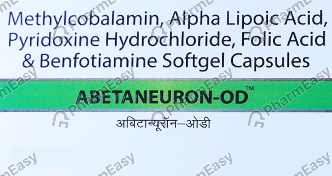 Buy Abetaneuron Od Strip Of 10 Capsules Online at Flat 15% OFF | PharmEasy