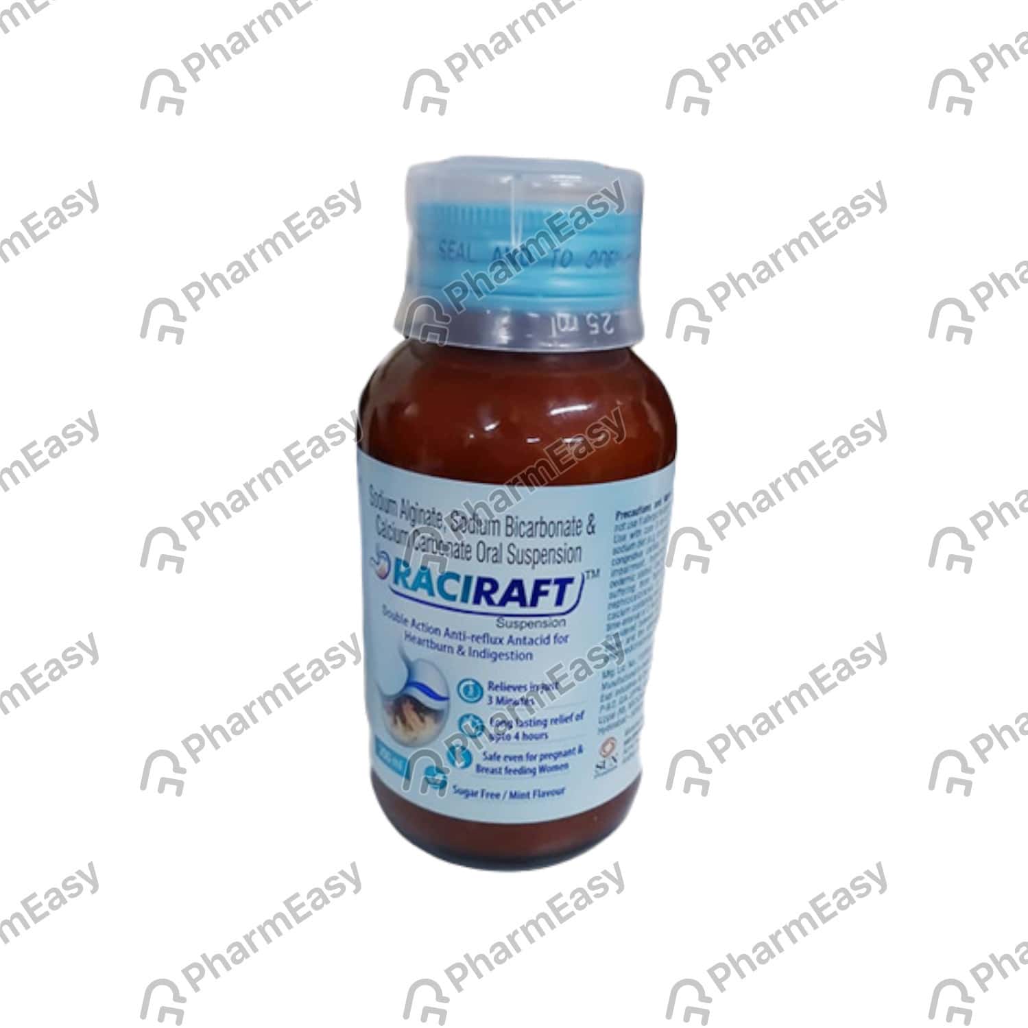 Raciraft Mint Flavour Sugar Free Bottle Of 200ml Suspension: Uses, Side ...