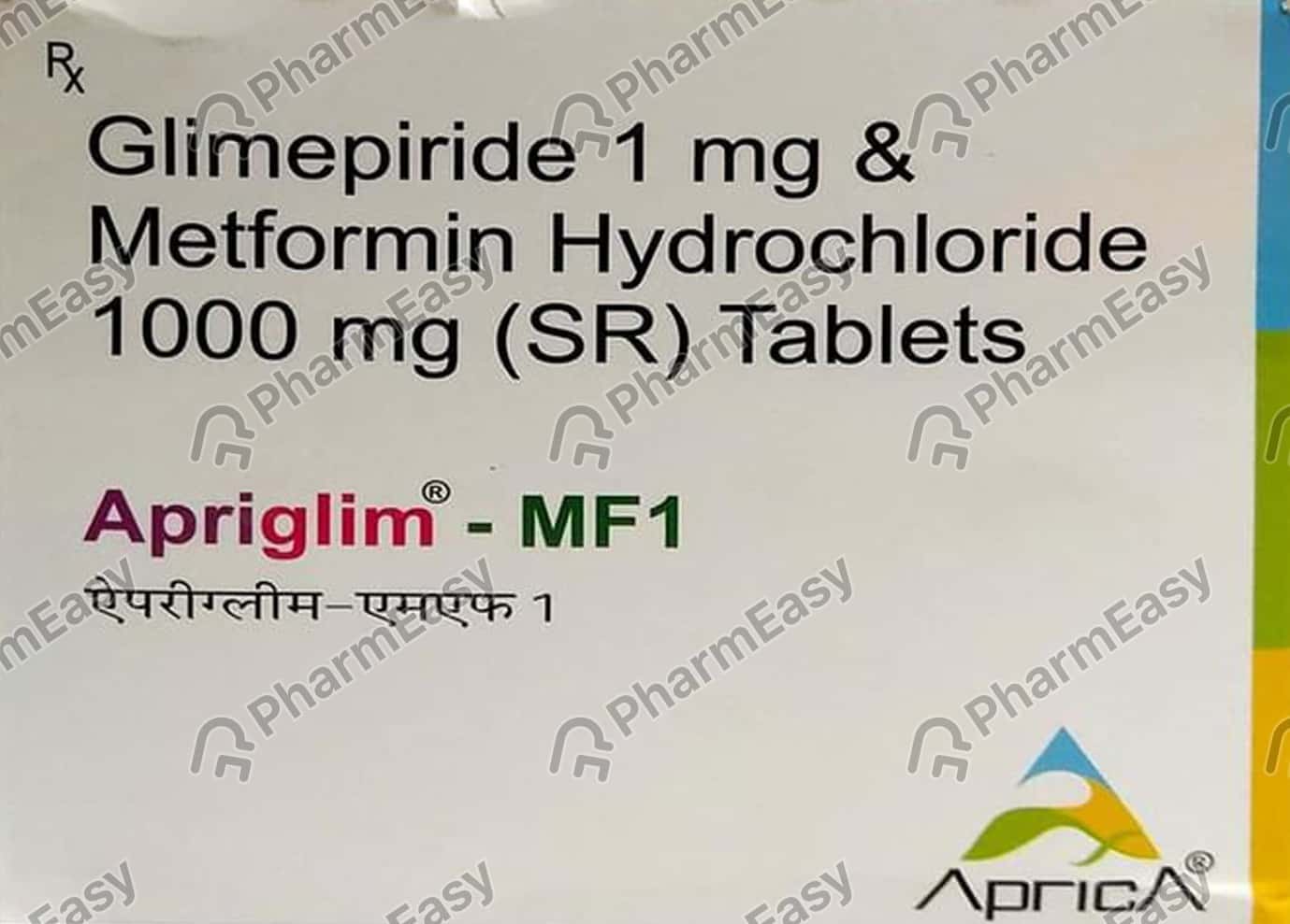 Apriglim Mf 1mg Strip Of 15 Tablets: Uses, Side Effects, Price & Dosage ...