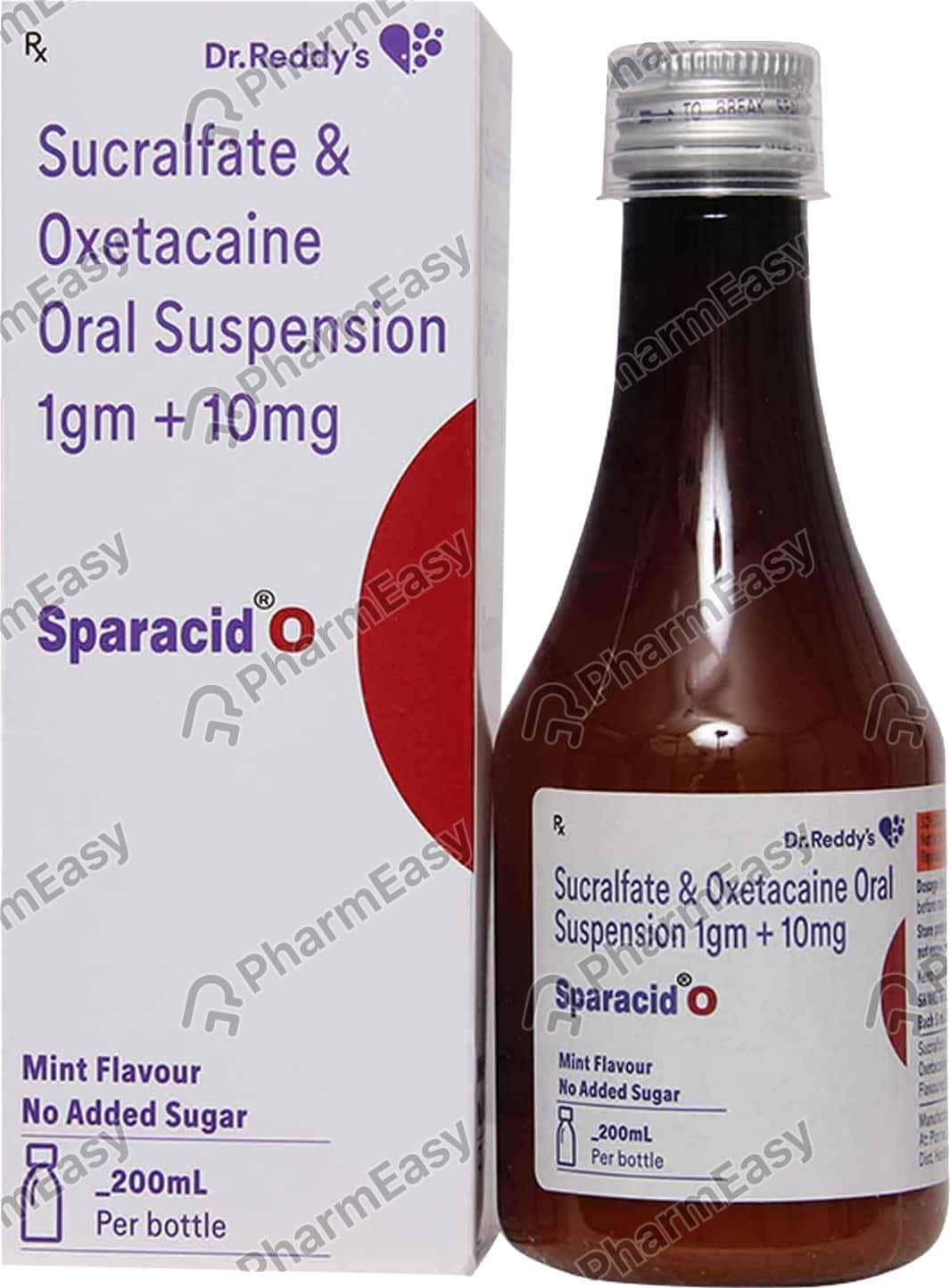 Sparacid O Mint Flavour Bottle Of 200ml Suspension: Uses, Side Effects ...