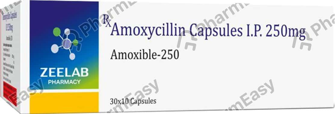 Amoxible 250 MG Capsule (10): Uses, Side Effects, Price & Dosage ...
