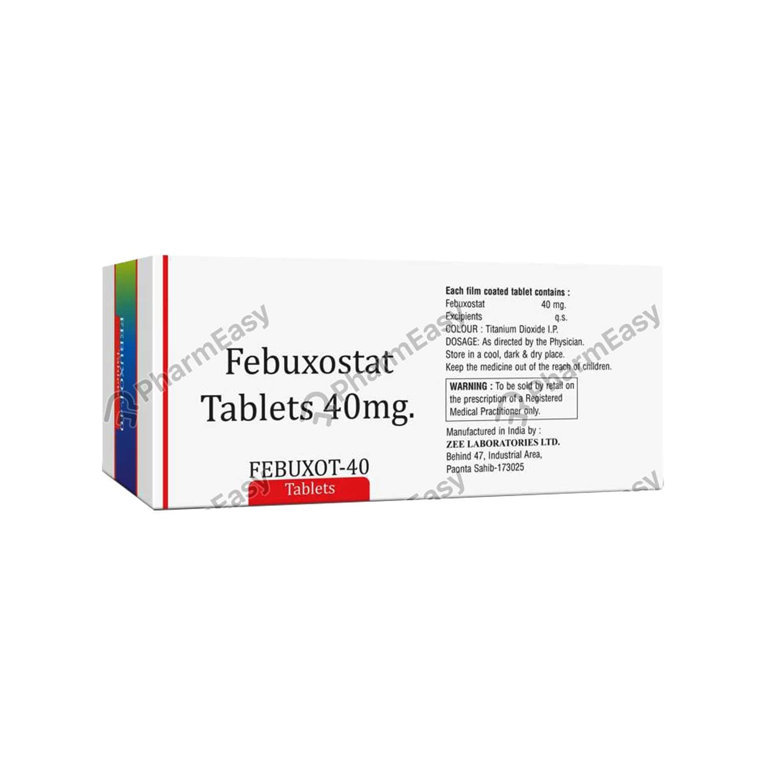 Buy Febuxot 40 MG Tablet (10) Online at Flat 18% OFF* | PharmEasy