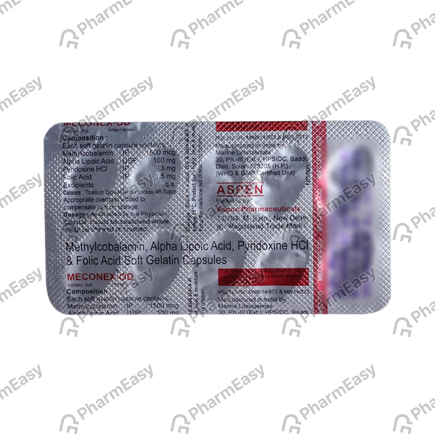 Meconex Od Strip Of 10 Tablets: Uses, Side Effects, Price & Dosage ...
