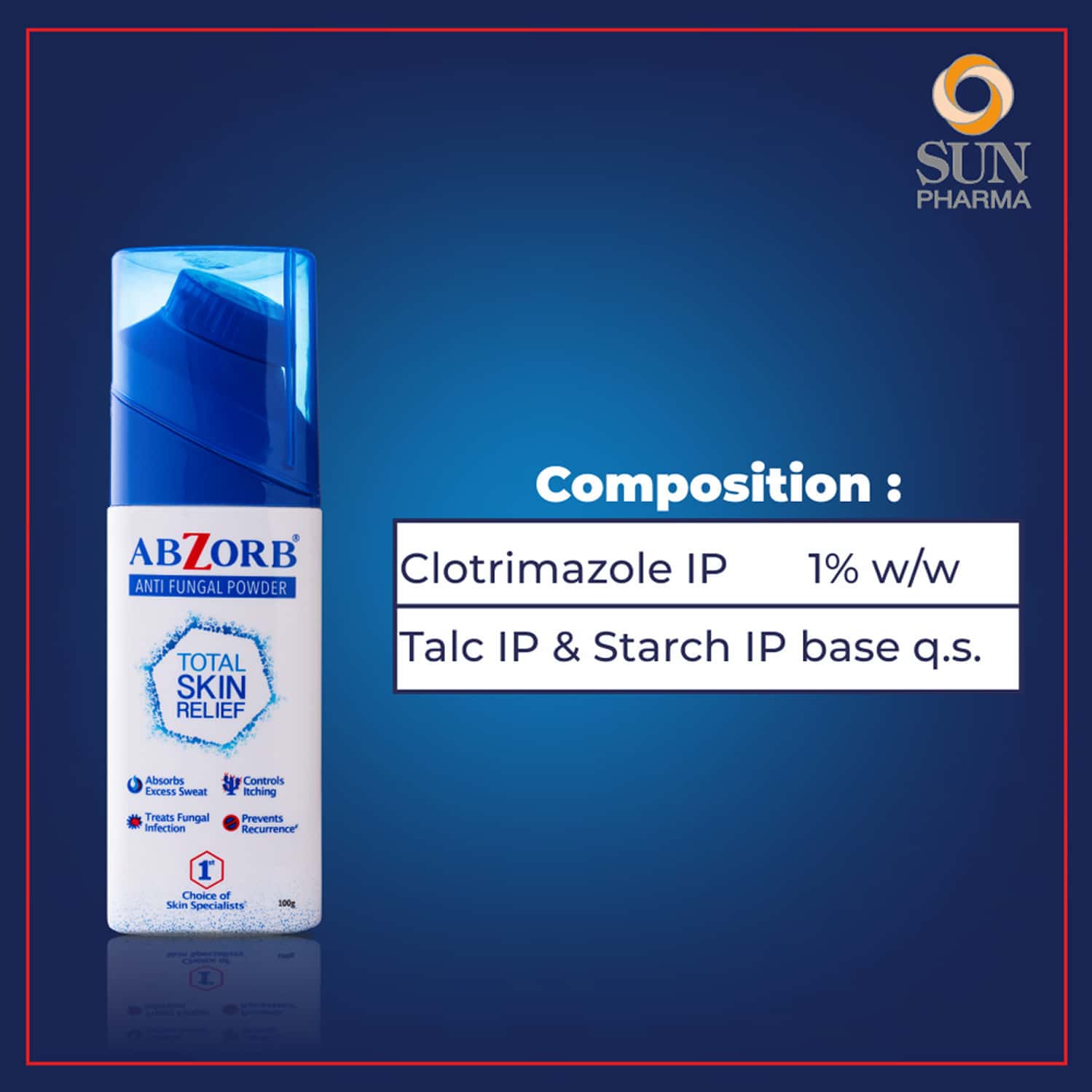 Buy ABZORB ANTIFUNGAL DUSTING POWDER 100GM Online & Get Upto 60% OFF at ...