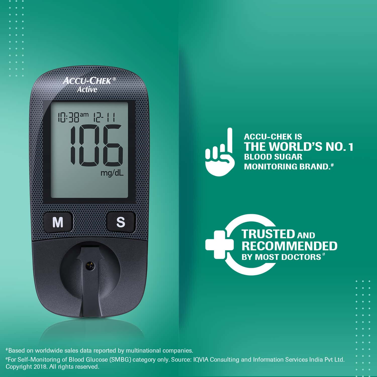 Buy Accu-Chek Active Glucometer Kit (With Free 10 Strips) Online & Get ...