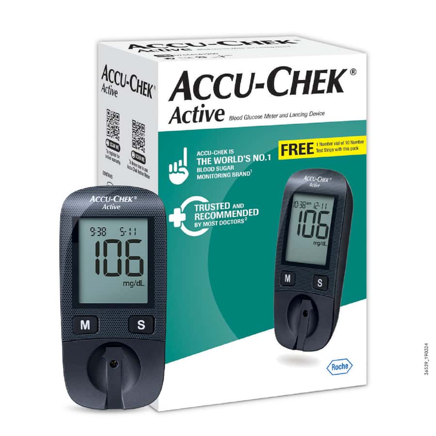 Buy ACCU-CHEK ACTIVE GLUCOMETER TEST STRIPS BOX OF 50 Online & Get Upto ...