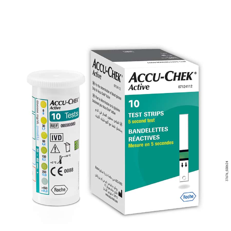 Buy ACCU-CHEK ACTIVE GLUCOMETER TEST STRIPS BOX OF 50 Online & Get Upto ...