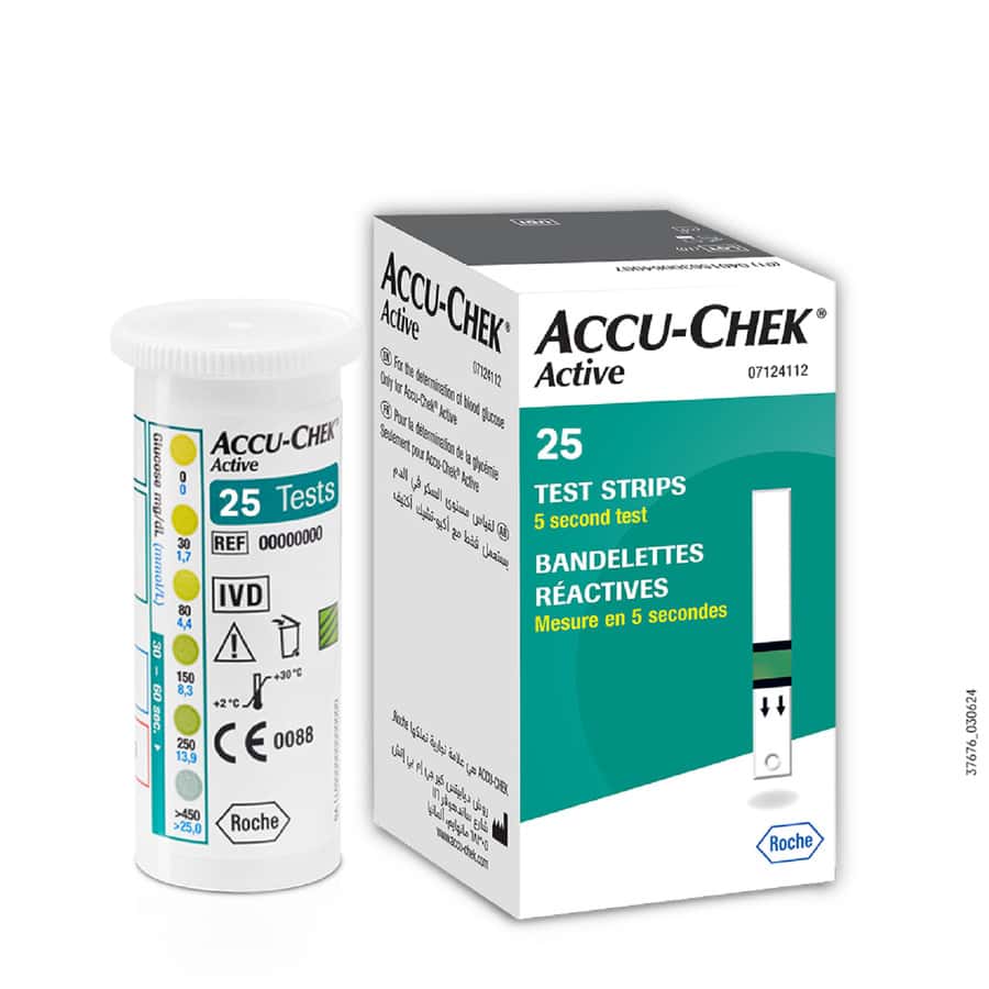 Buy ACCU-CHEK ACTIVE GLUCOMETER TEST STRIPS BOX OF 10 Online & Get Upto ...