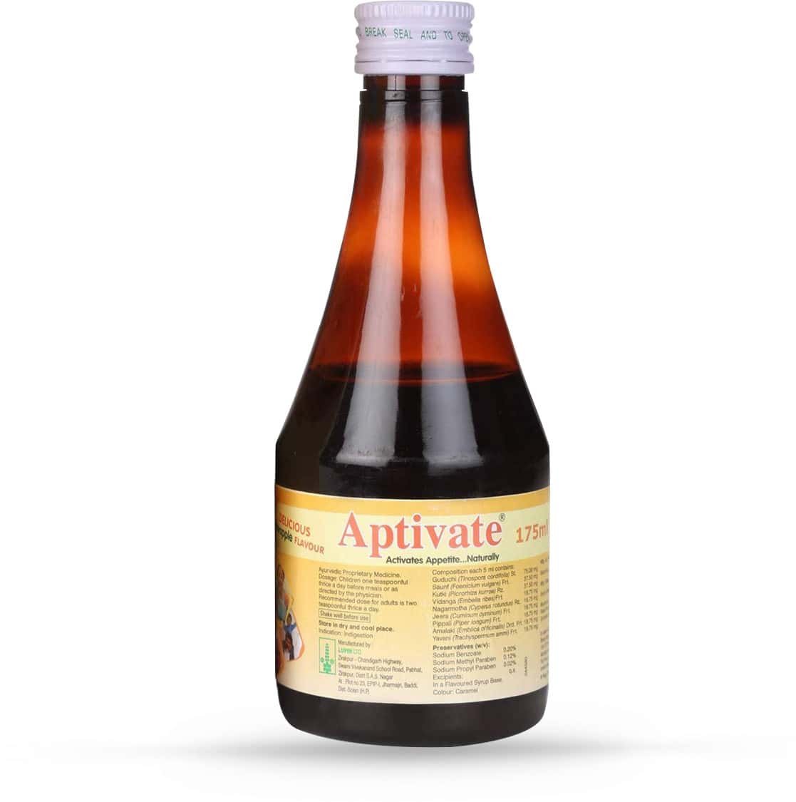 Buy APTIVATE PINEAPPLE APPETITE STIMULATING SYRUP BOTTLE OF 175 ML ...