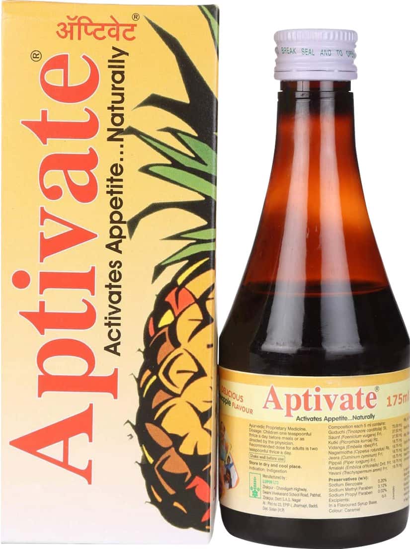 Buy APTIVATE PINEAPPLE APPETITE STIMULATING SYRUP BOTTLE OF 175 ML ...