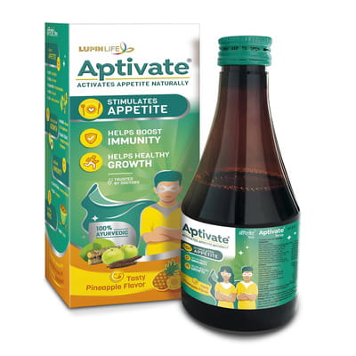 Buy APTIVATE TASTY PINEAPPLE APPETITE STIMULATING SYRUP BOTTLE OF 175 ...