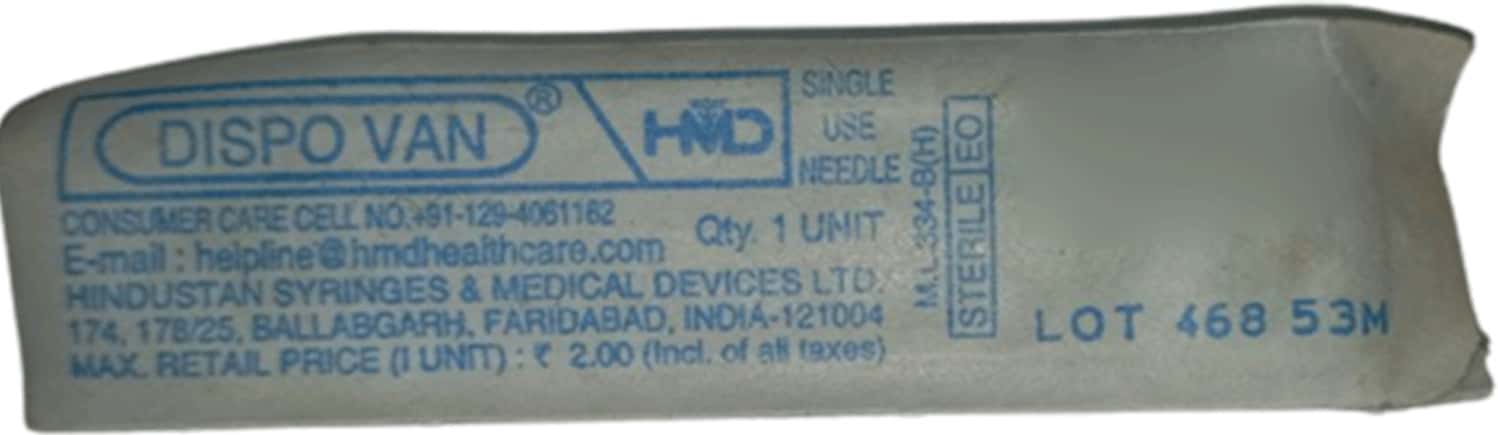 Buy DISPOVAN NEEDLE 21G-1N Online & Get Upto 60% OFF at PharmEasy