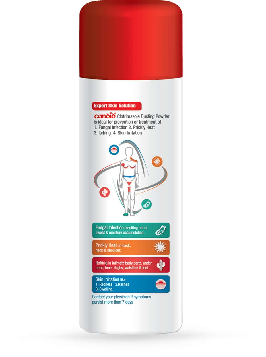 Buy CANDID DUSTING ANTI FUNGAL POWDER BOTTLE OF 50 G Online & Get Upto ...