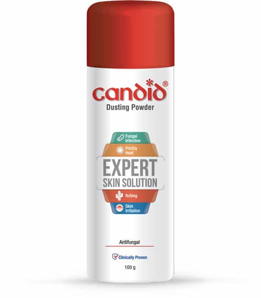 Buy CANDID DUSTING POWDER ANTI FUNGAL, BOTTLE OF 100 G Online & Get ...