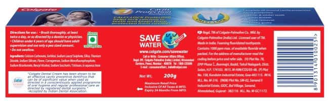 Buy Colgate Toothpaste - Strong Teeth Dental Cream - 200 G - Anti ...