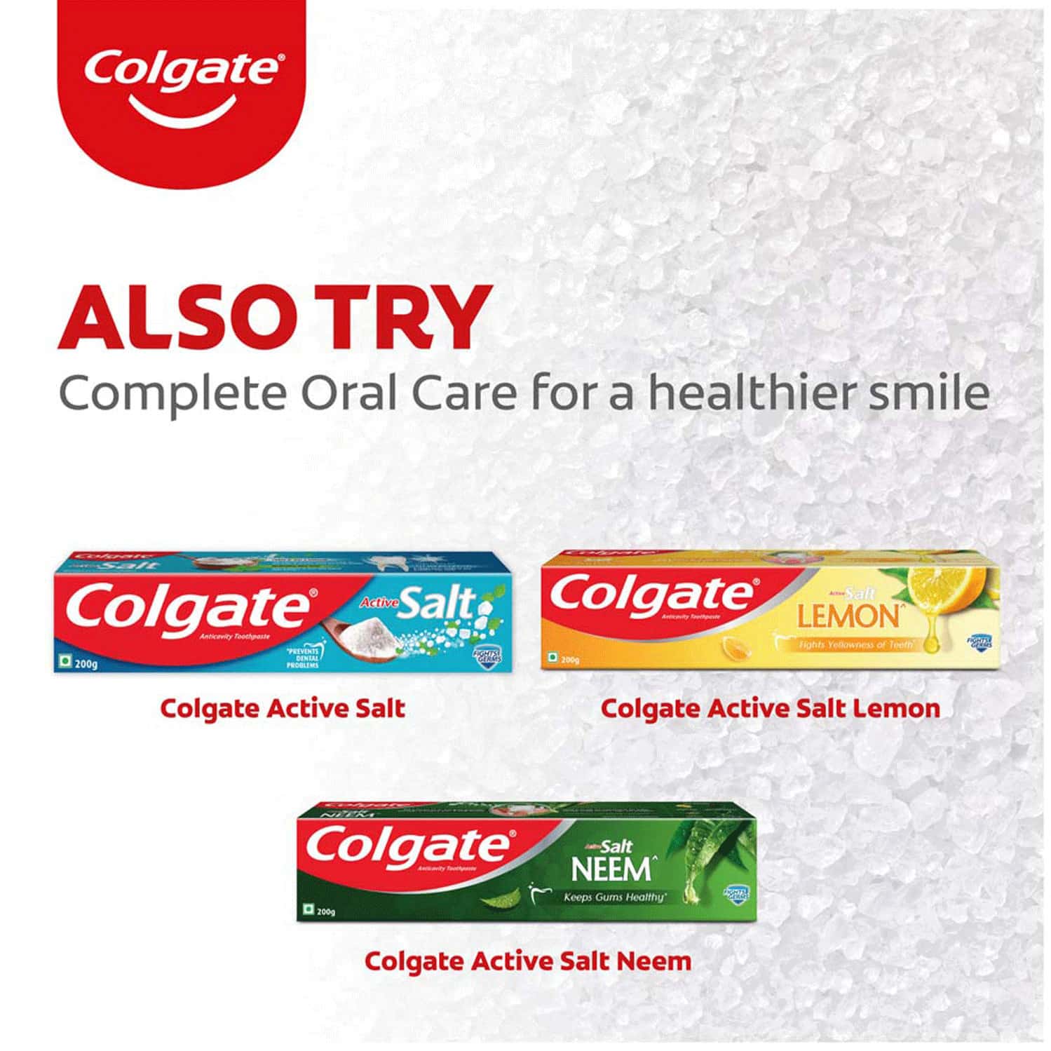 Buy COLGATE ACTIVE SALT TOOTHPASTE TUBE OF 200 G Online & Get Upto 60% ...