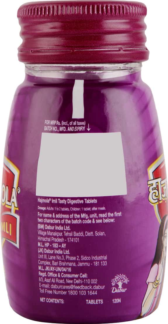 Buy DABUR HAJMOLA TABLETS IMLI 120 TABLETS Online & Get Upto 60% OFF at ...