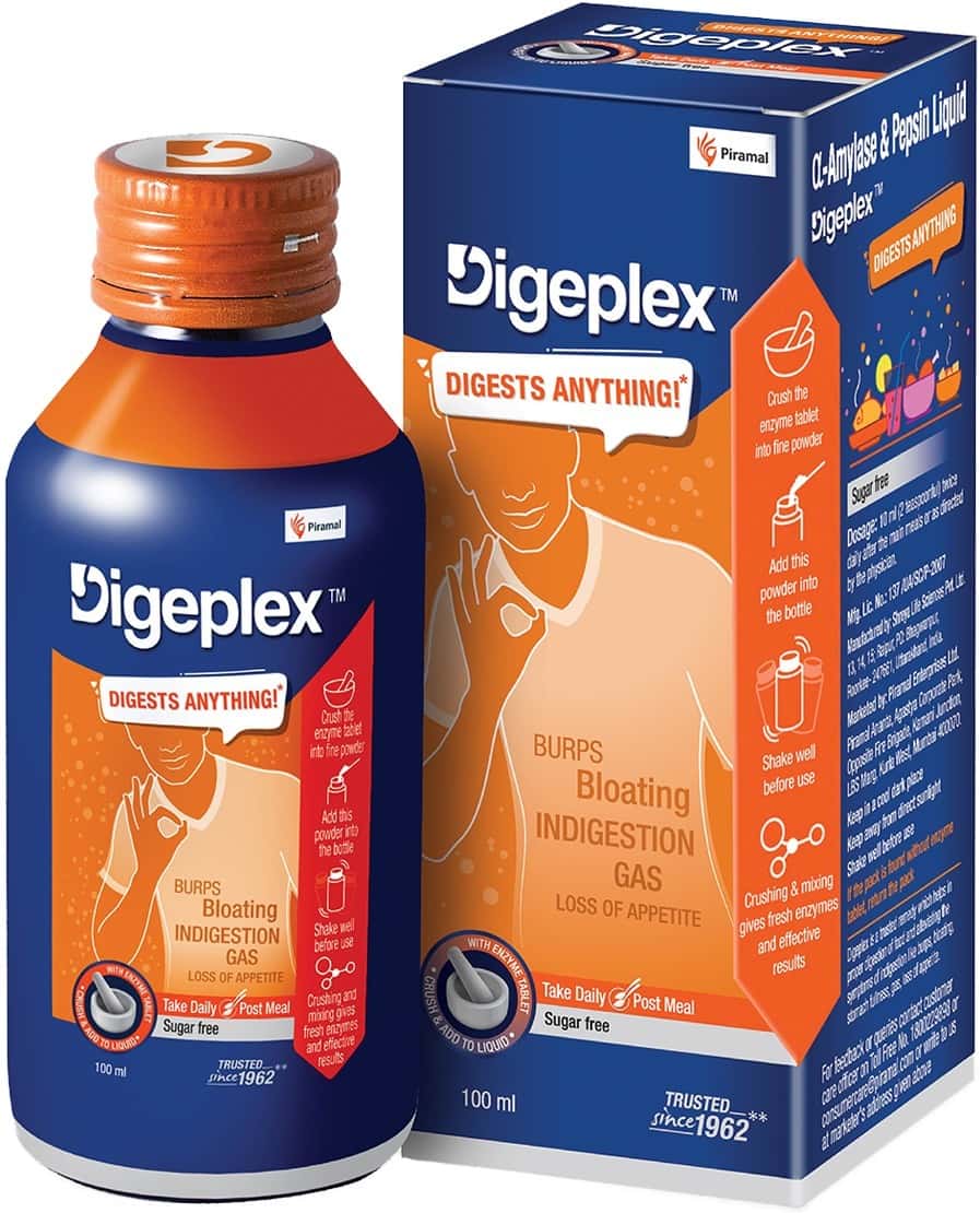 Buy DIGEPLEX ORIGINAL DIGESTION LIQUID SUGAR FREE BOTTLE OF 100ML ...