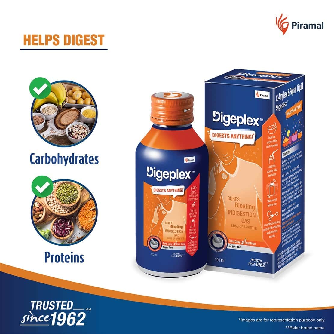 Buy DIGEPLEX ORIGINAL DIGESTION LIQUID SUGAR FREE BOTTLE OF 100ML ...