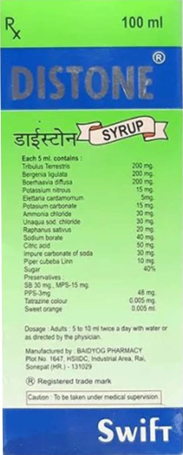 Buy DISTONE SYRUP 100ML Online & Get Upto 60% OFF at PharmEasy