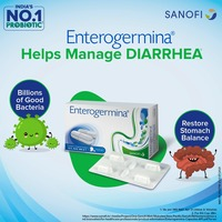 Buy ENTEROGERMINA, PROBIOTIC SUPPLEMENT FOR DIARRHEA TREATMENT ...