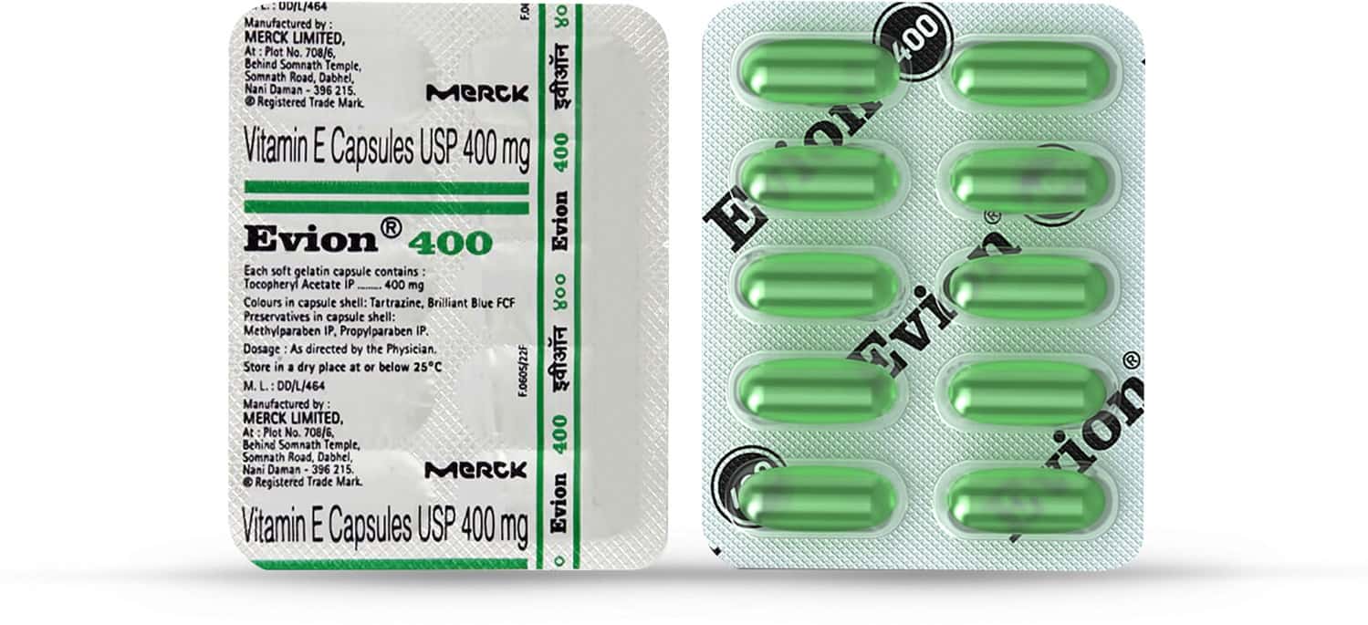 Buy EVION 400MG STRIP OF 10 CAPSULES Online & Get Upto 60% OFF at PharmEasy