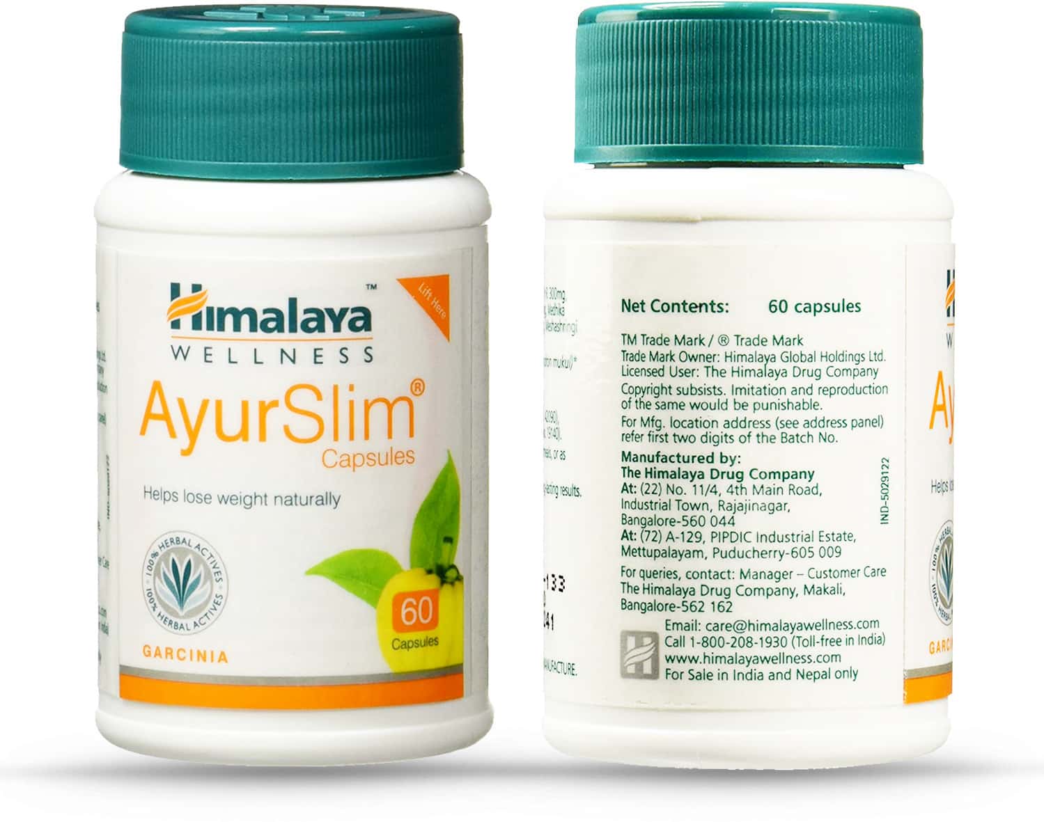 Buy HIMALAYA WELLNESS AYURSLIM WEIGHT MANAGEMENT CAPSULES BOTTLE OF 60 ...