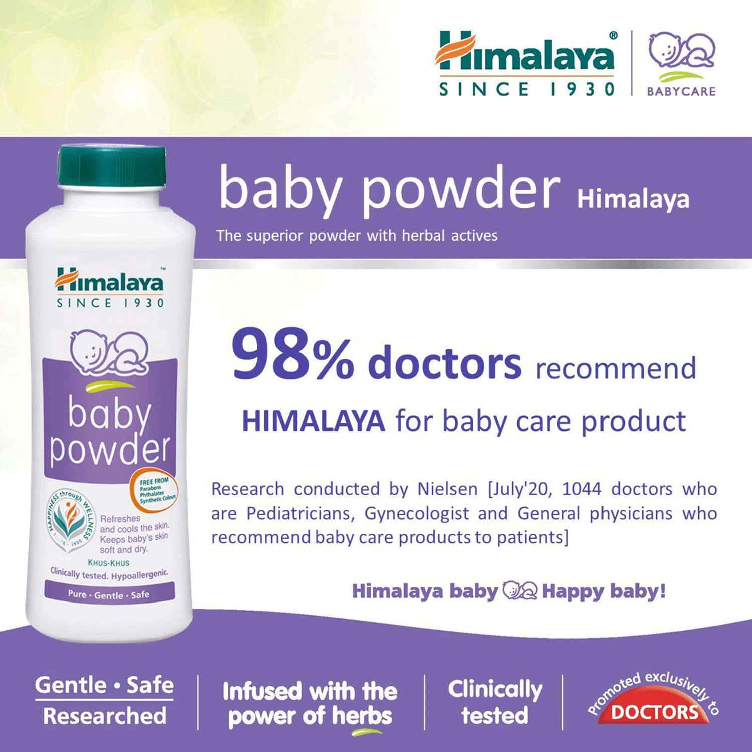 Buy HIMALAYA BABY POWDER BOTTLE OF 200 G Online & Get Upto 60% OFF at ...