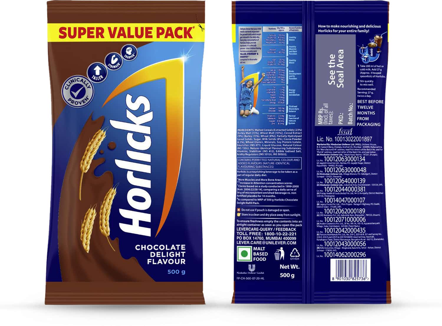 Buy HORLICKS HEALTH & NUTRITION DRINK, CHOCOLATE, CARTON 500 G Online ...
