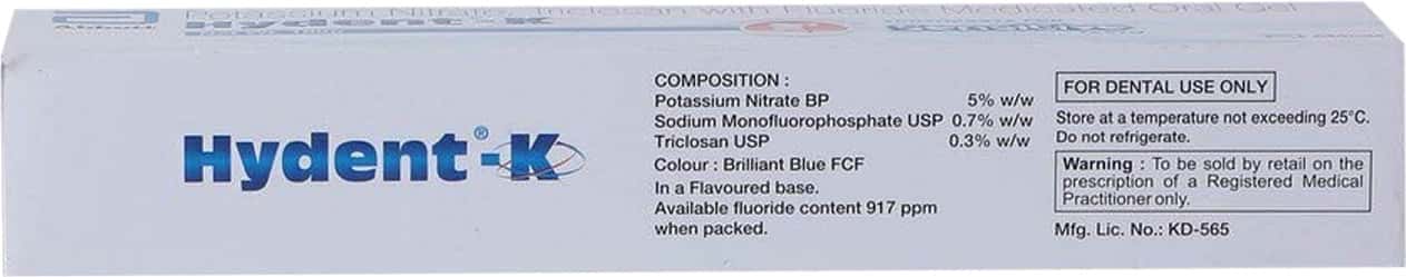 Buy HYDENT K TOOTHPASTE 100GM Online & Get Upto 60% OFF at PharmEasy