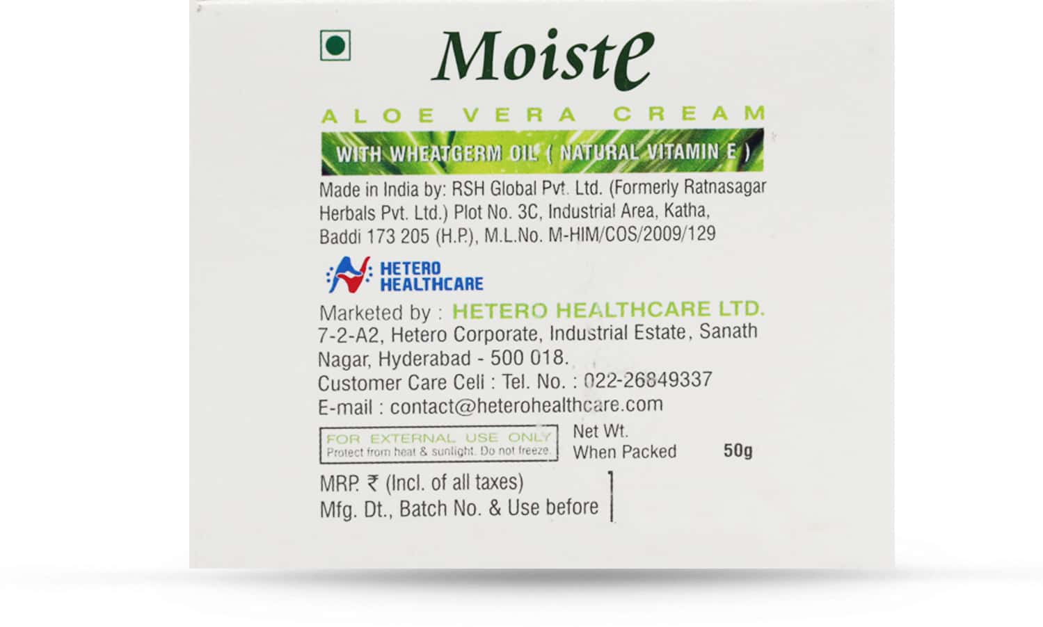 Buy MOISTE CREAM 50GM Online & Get Upto 60% OFF at PharmEasy