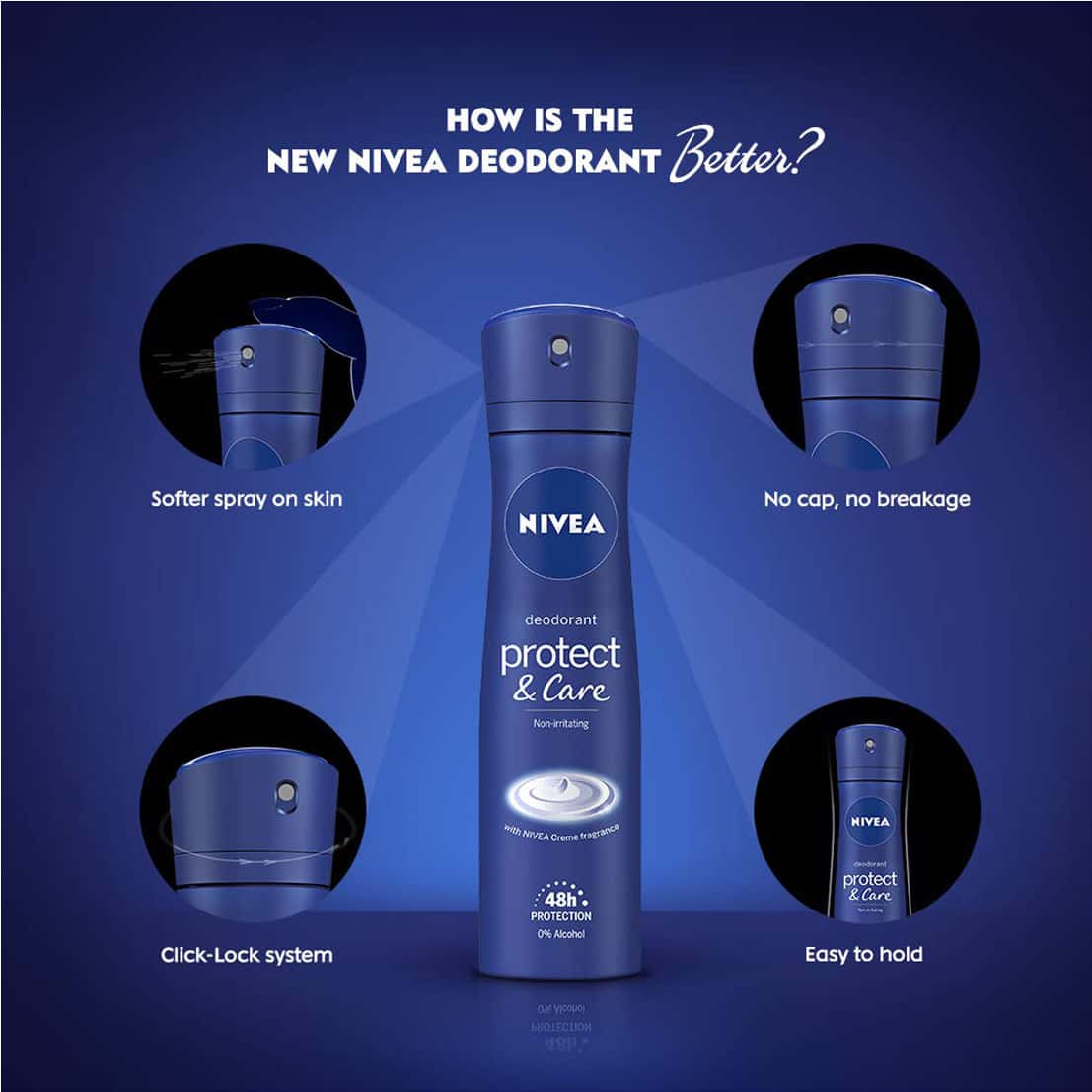 Buy NIVEA BLUE DEO SPRAY 150ML Online & Get Upto 60% OFF at PharmEasy
