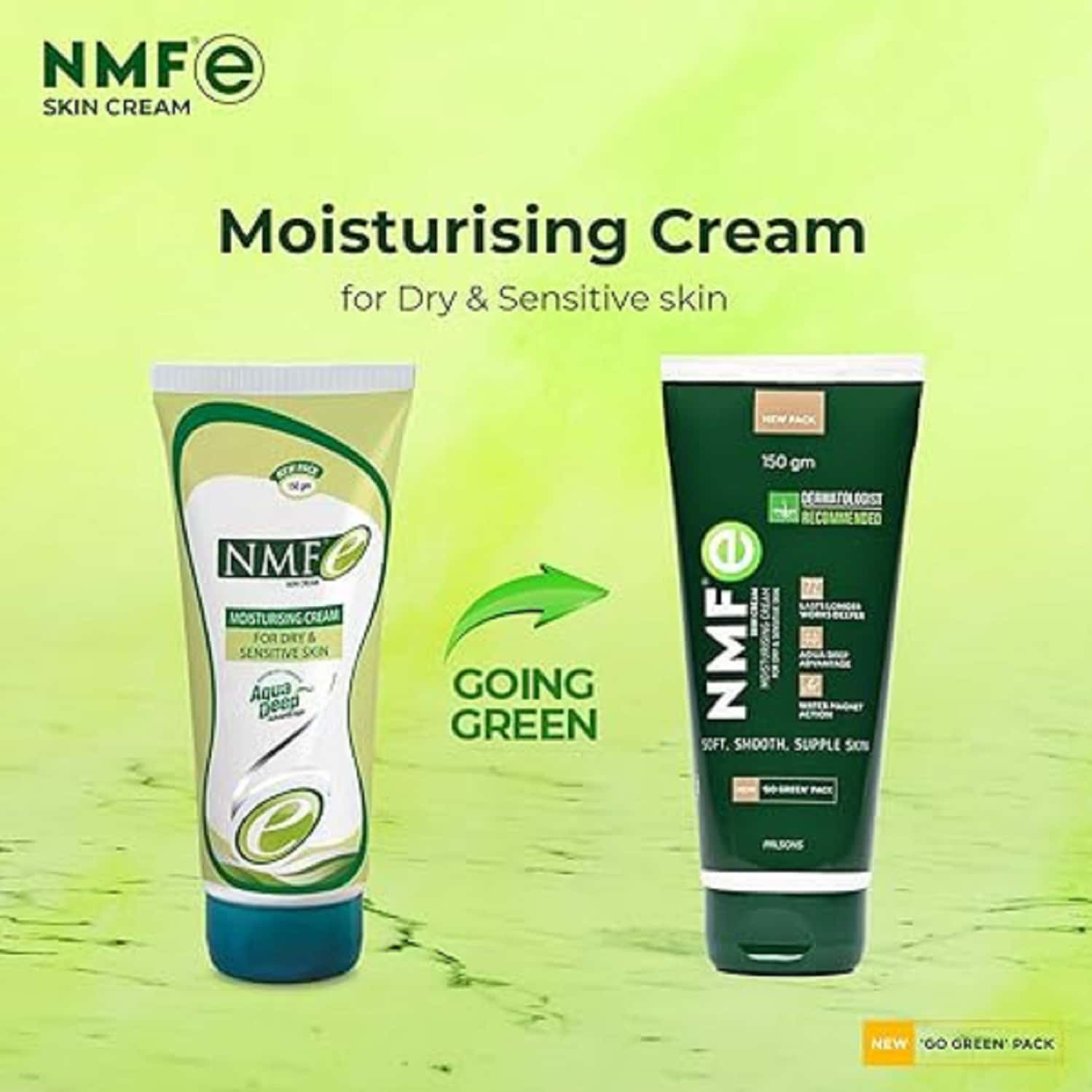 Buy NMF E FOR DRY & SENSITIVE SKIN MOISTURISING CREAM TUBE OF 150GM ...