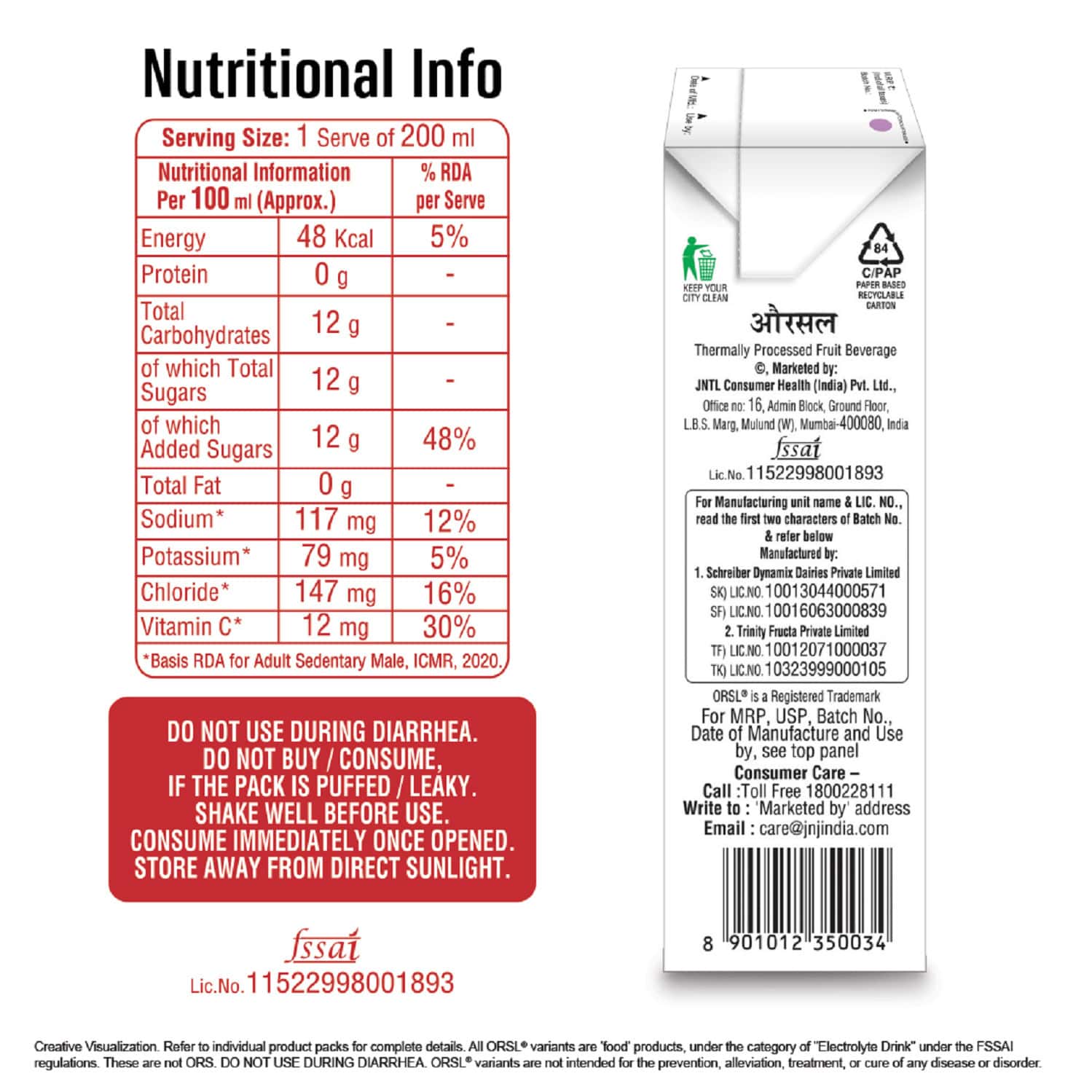 Buy ORS L LEMON FLAVOUR TETRAPACK OF 200ML LIQUID Online & Get Upto 60% ...