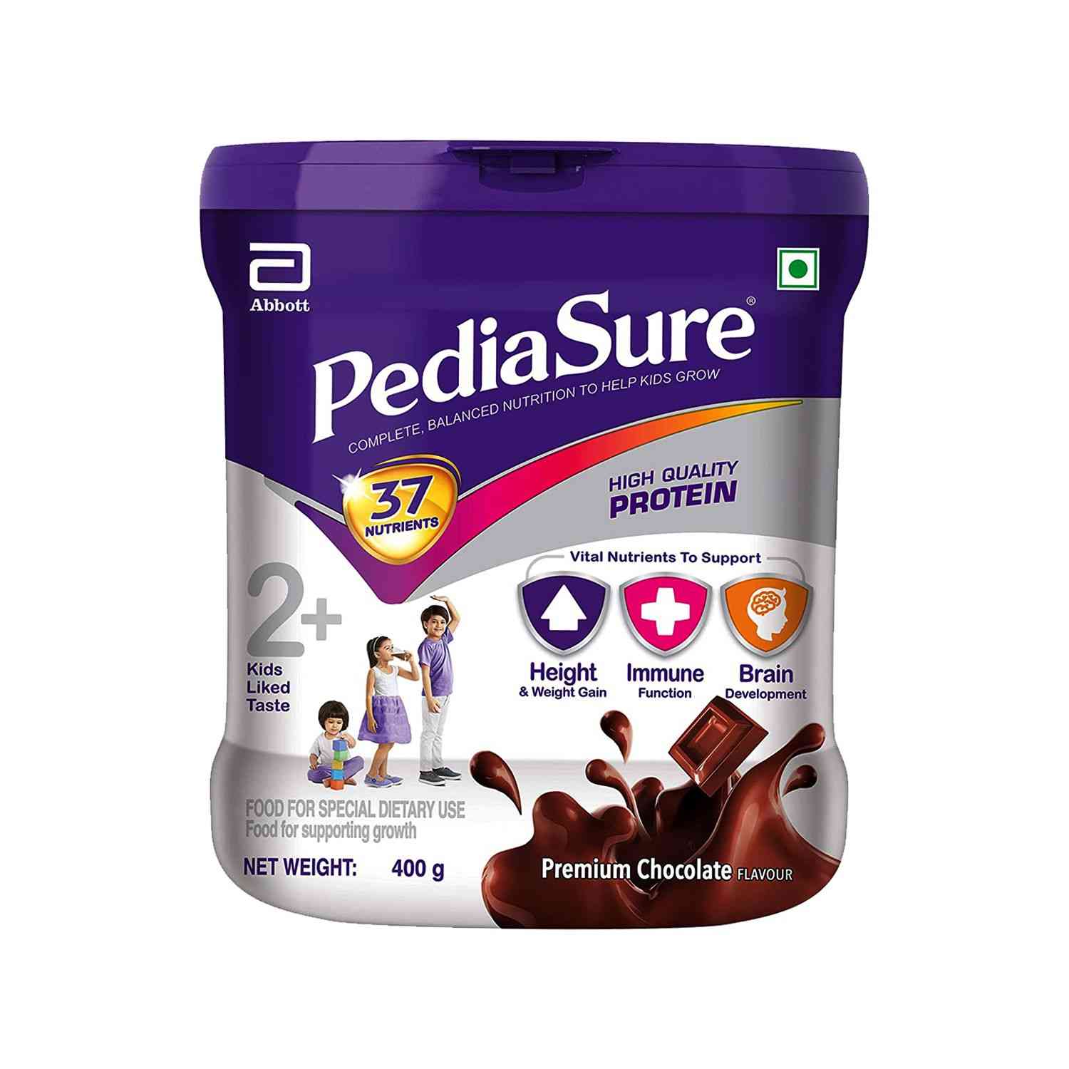 Buy Pediasure Premium Chocolate Child Nutrition Drink Jar Of 400 G ...