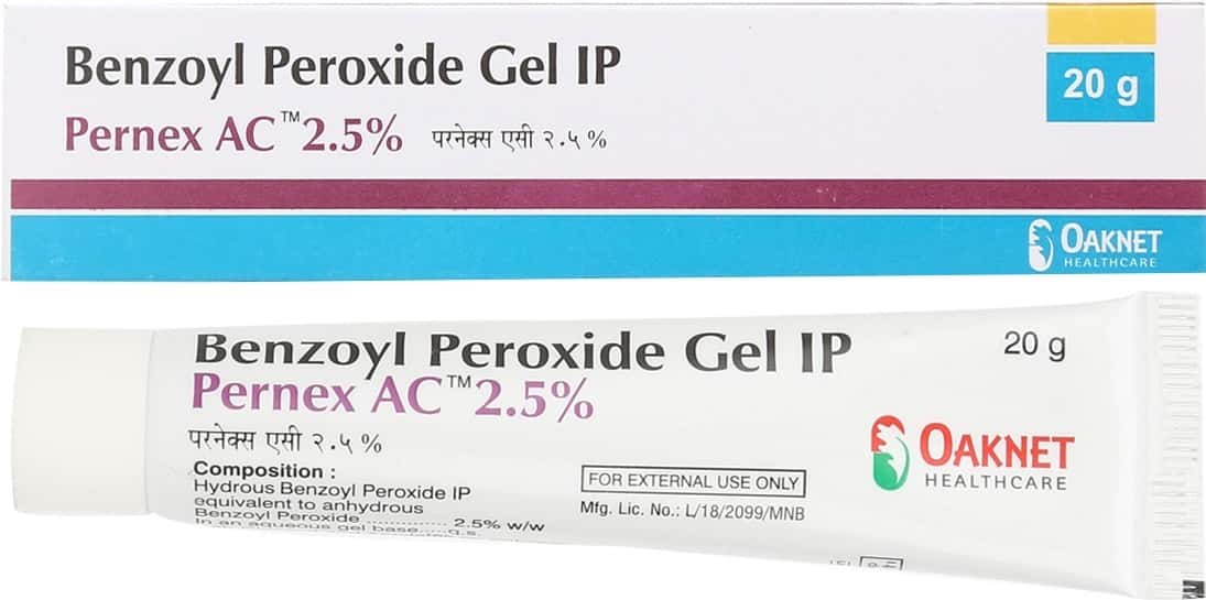 Buy PERNEX AC 2.5% GEL 20GM Online & Get Upto 60% OFF at PharmEasy