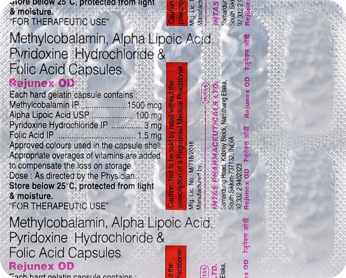 Buy REJUNEX OD STRIP OF 10 CAPSULES Online & Get Upto 60% OFF at PharmEasy