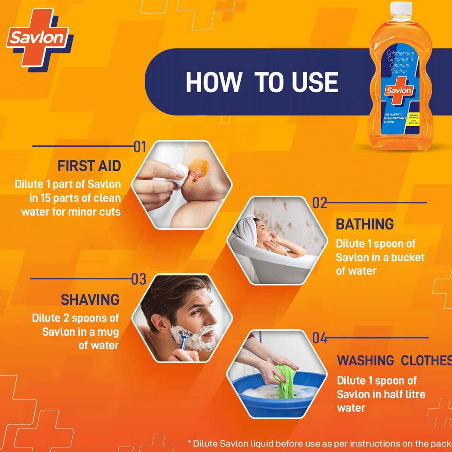 Buy SAVLON ANTISEPTIC DISINFECTANT LIQUID BOTTLE OF 100 ML Online & Get ...